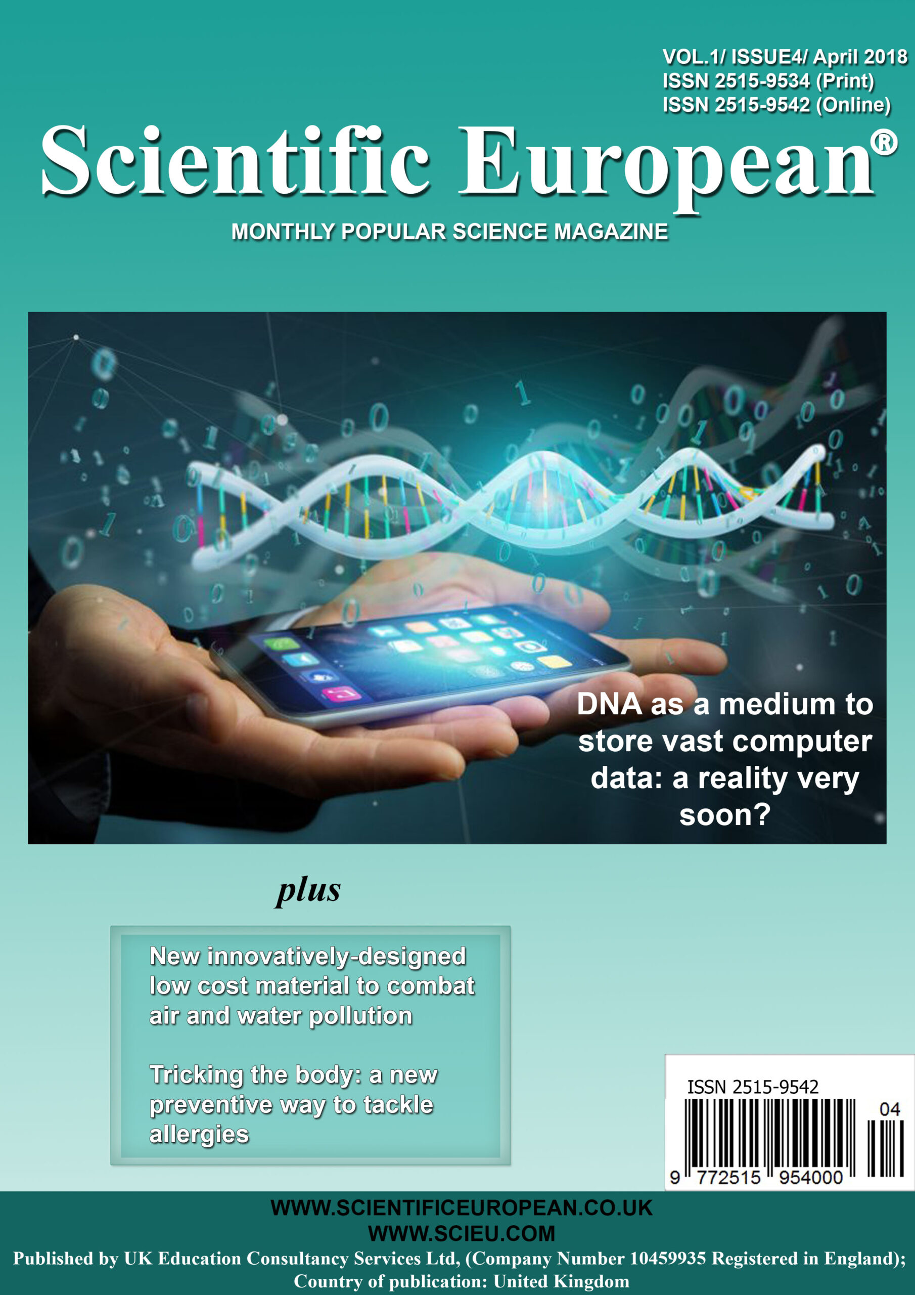 Scientific European Volume 1 Issue 4 April 2018