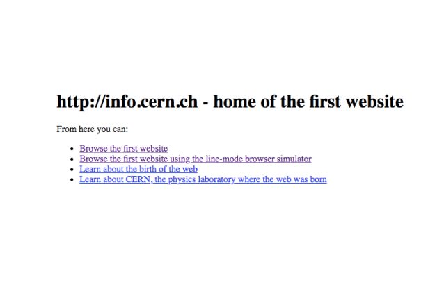 The First Website in the world - Scientific European