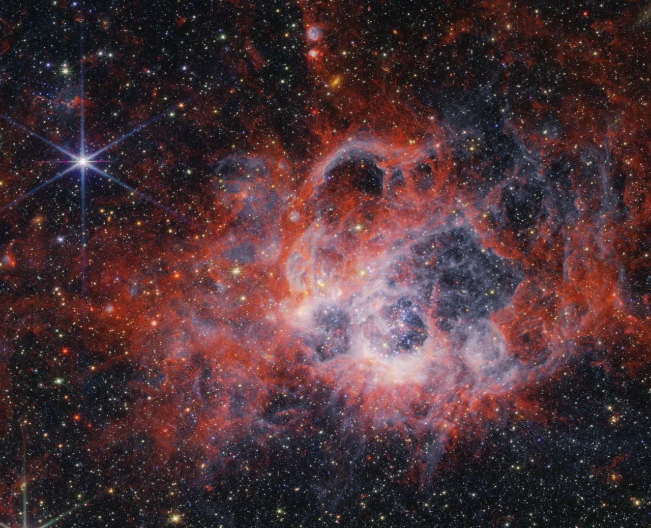 Nuevas imágenes más detalladas de la región de formación estelar NGC 604 | Scientific European